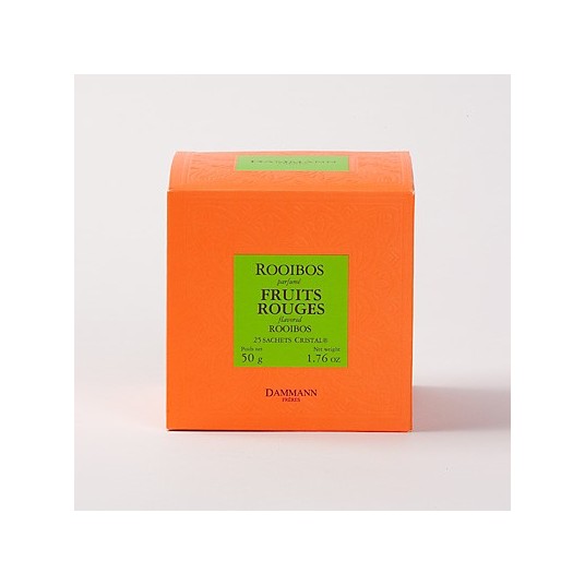 Rooibos "Fruits Rouges" Dammann - Boîte de 25 sachets Cristal ...