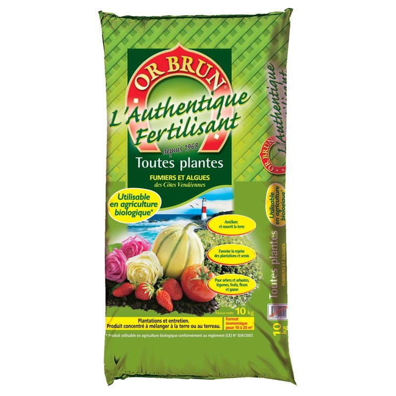 Or Brun Authentique fertilisant - Or Brun - 10KG - Desjardins.fr