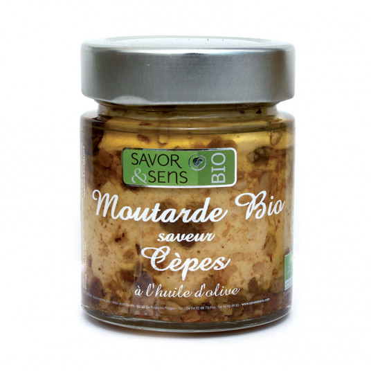 Moutarde Bio Cèpes 130g - SAVOR ET SENS - Desjardins.fr
